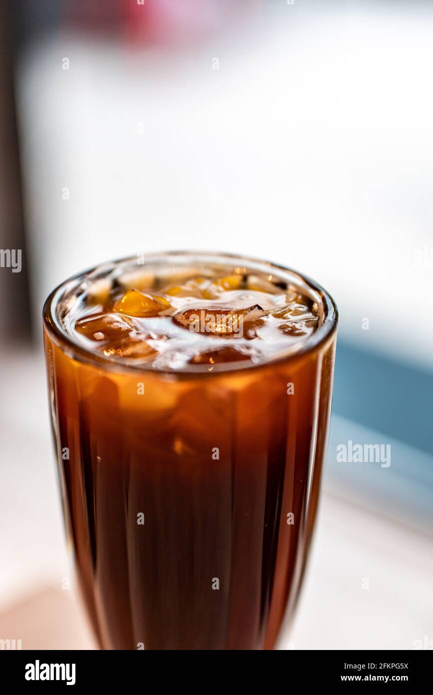 cold brew iced coffee. Urban coffee shop Stock Photo - Alamy