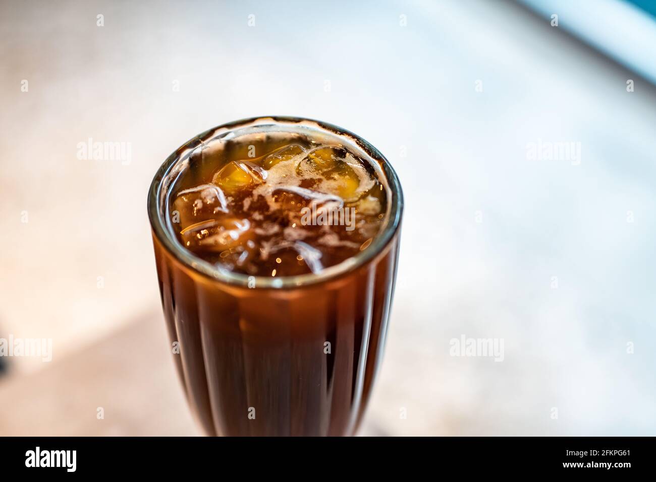 cold brew iced coffee. Urban coffee shop Stock Photo - Alamy
