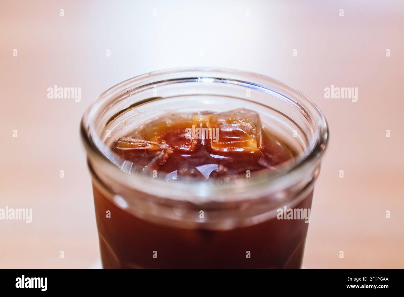 cold brew iced coffee. Urban coffee shop Stock Photo - Alamy