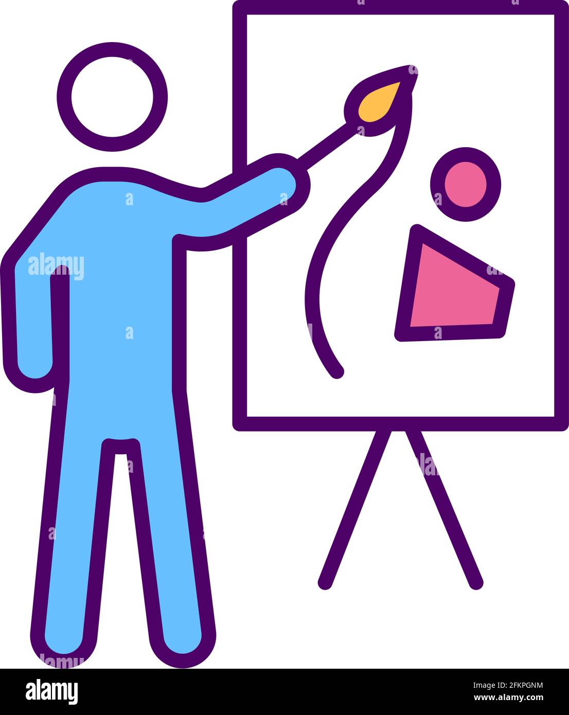 Public speaking RGB color icon Stock Vector Image & Art - Alamy