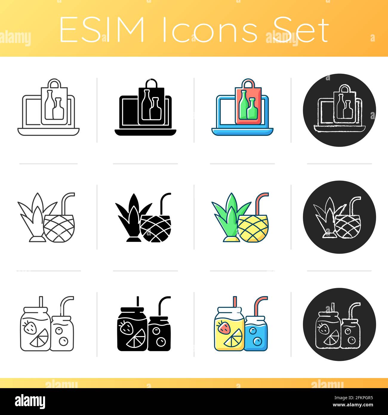 Pickup and delivery option icons set Stock Vector Image & Art - Alamy
