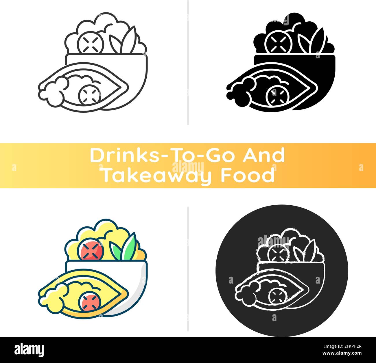 Burrito bowl icon Stock Vector Image & Art - Alamy