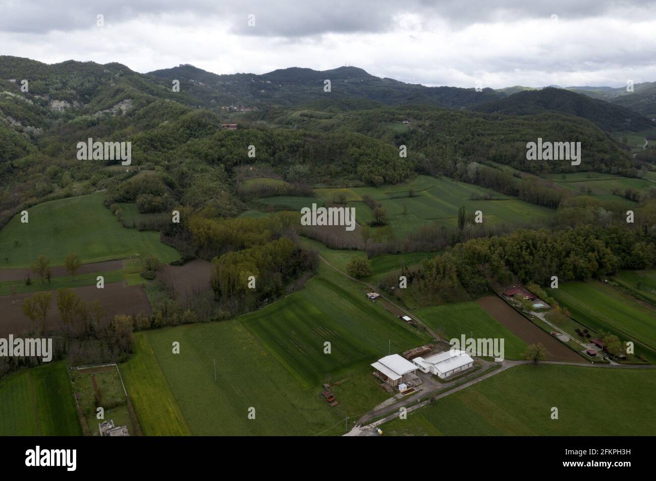 Borghetto di Borbera Pemonte Italy Village aerial View Panorama ...