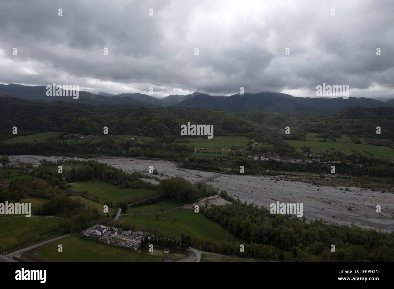 Borghetto di Borbera Pemonte Italy Village aerial View Panorama ...