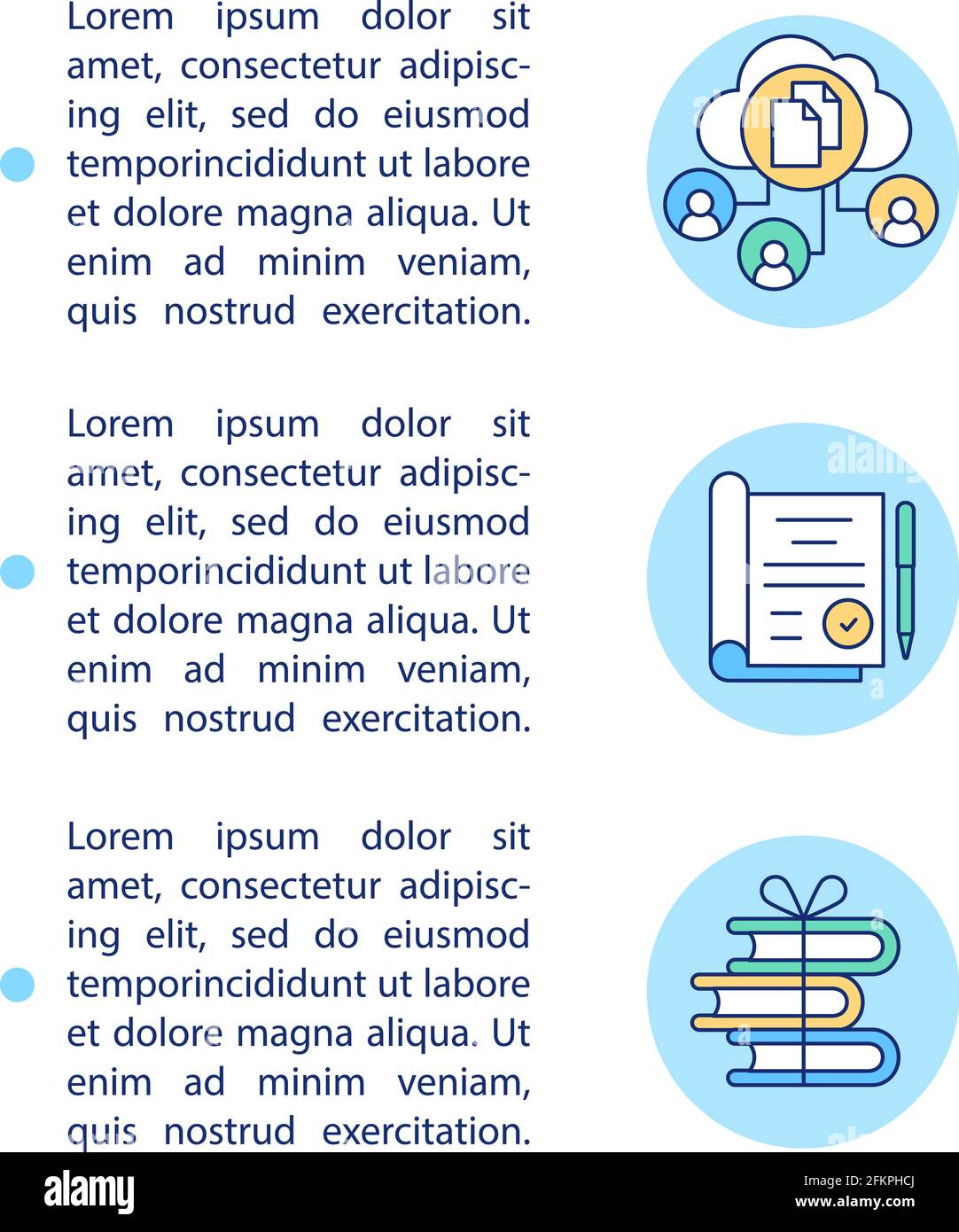 Archive important documents concept line icons with text Stock Vector ...