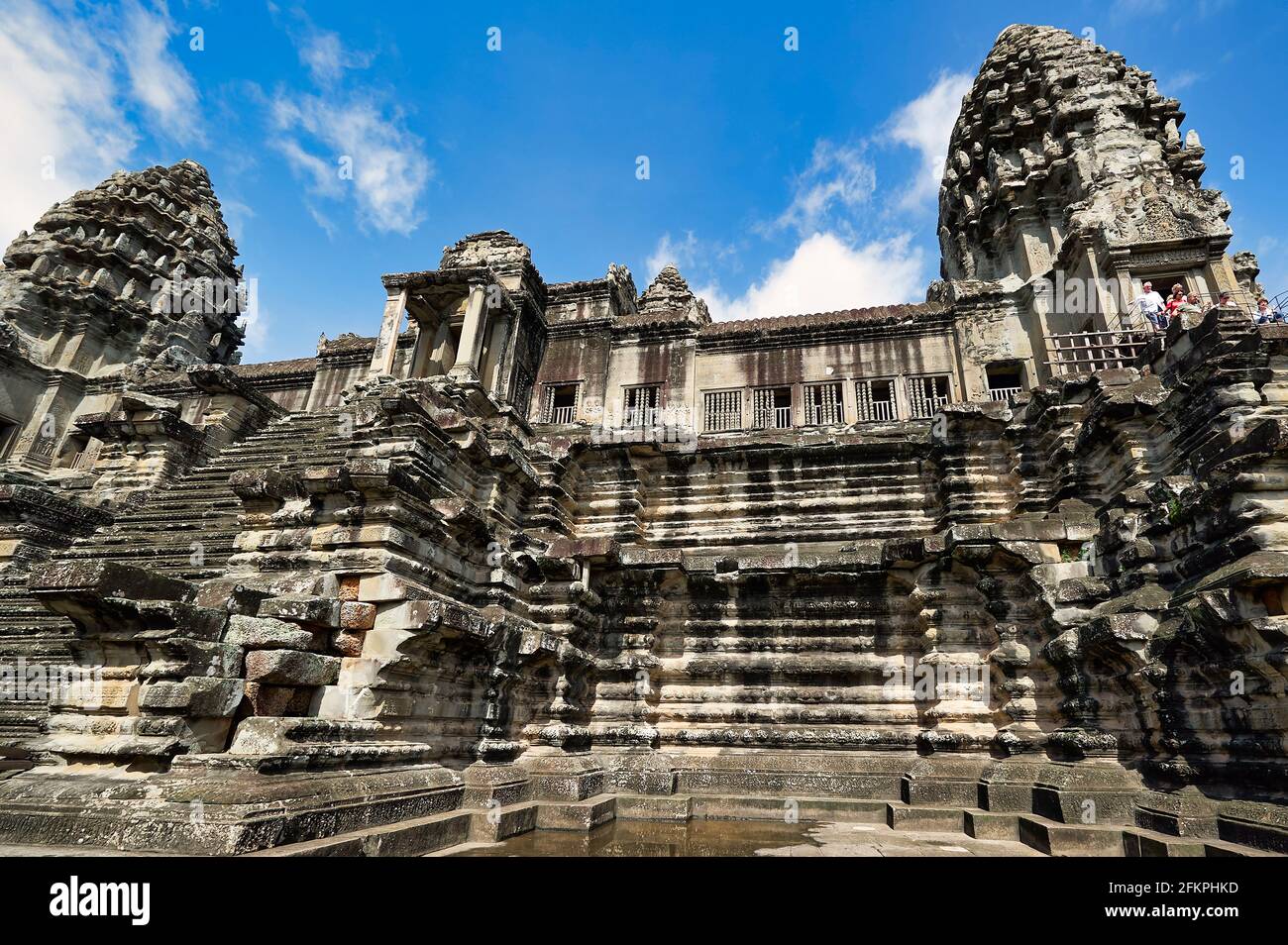 Khmer architecture at Angkor Wat Temple. Siem Reap. Cambodia Stock ...