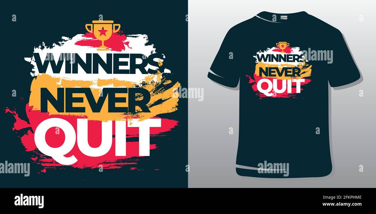 Never Quit Logo Never Quit Typography Posters For Sale | Redbubble