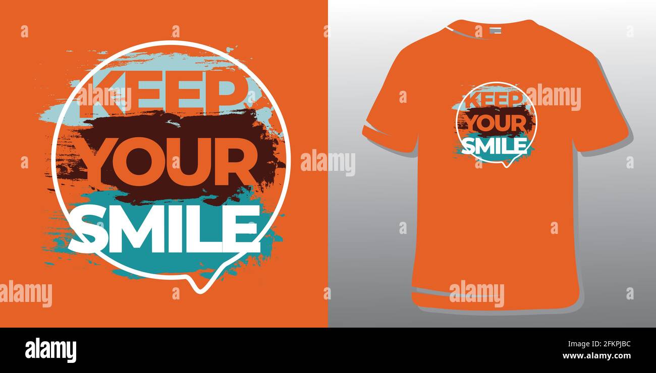 Inspirational Quote Design. Motivational Quotes. Keep your smile Stock ...