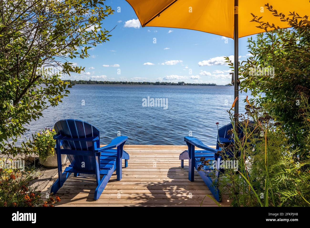 relaxing and seating by the water, waterfront Stock Photo - Alamy