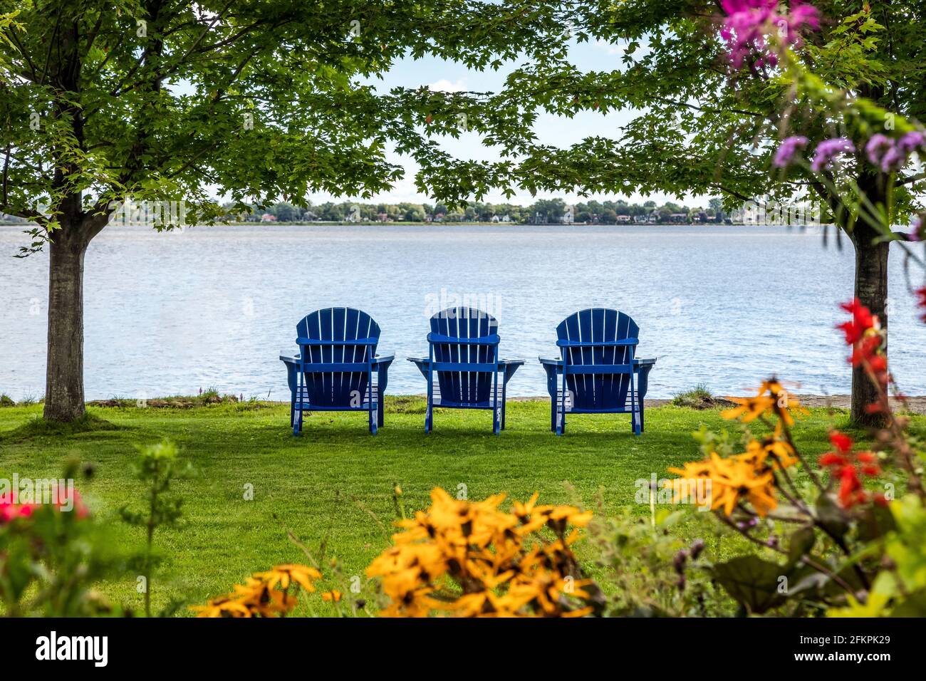 relaxing and seating by the water, waterfront Stock Photo - Alamy