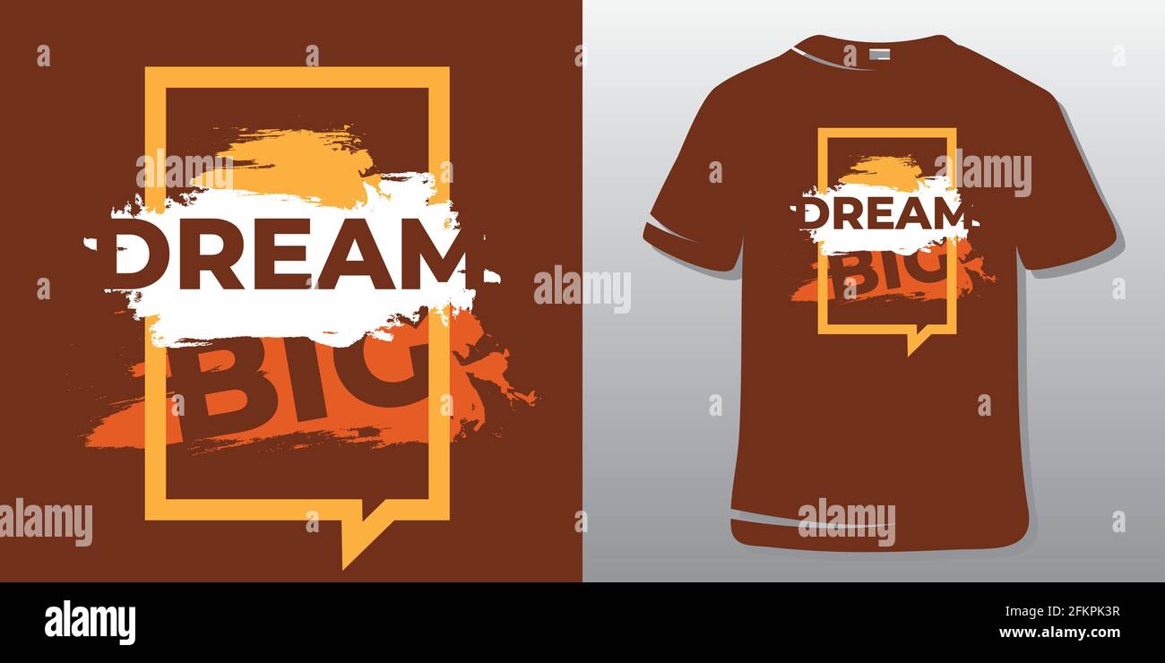 Motivational Quotes Design Vector. Dream big Stock Vector Image & Art ...