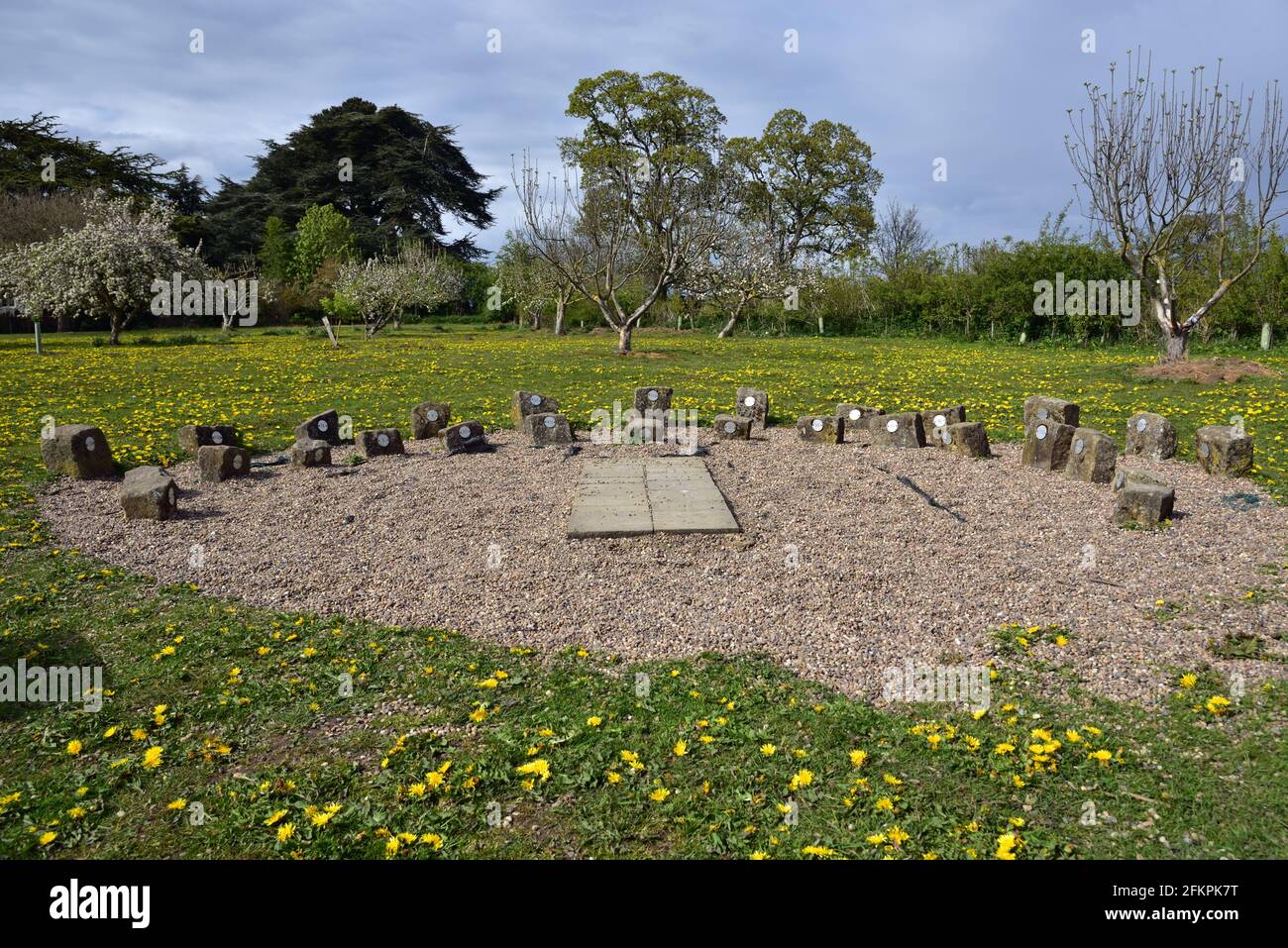 Human Sun Dial, Nether Poppleton Millennium Green, Near York North ...
