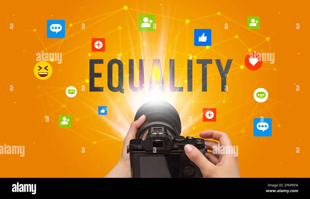 Using camera to capture social media content Stock Photo - Alamy