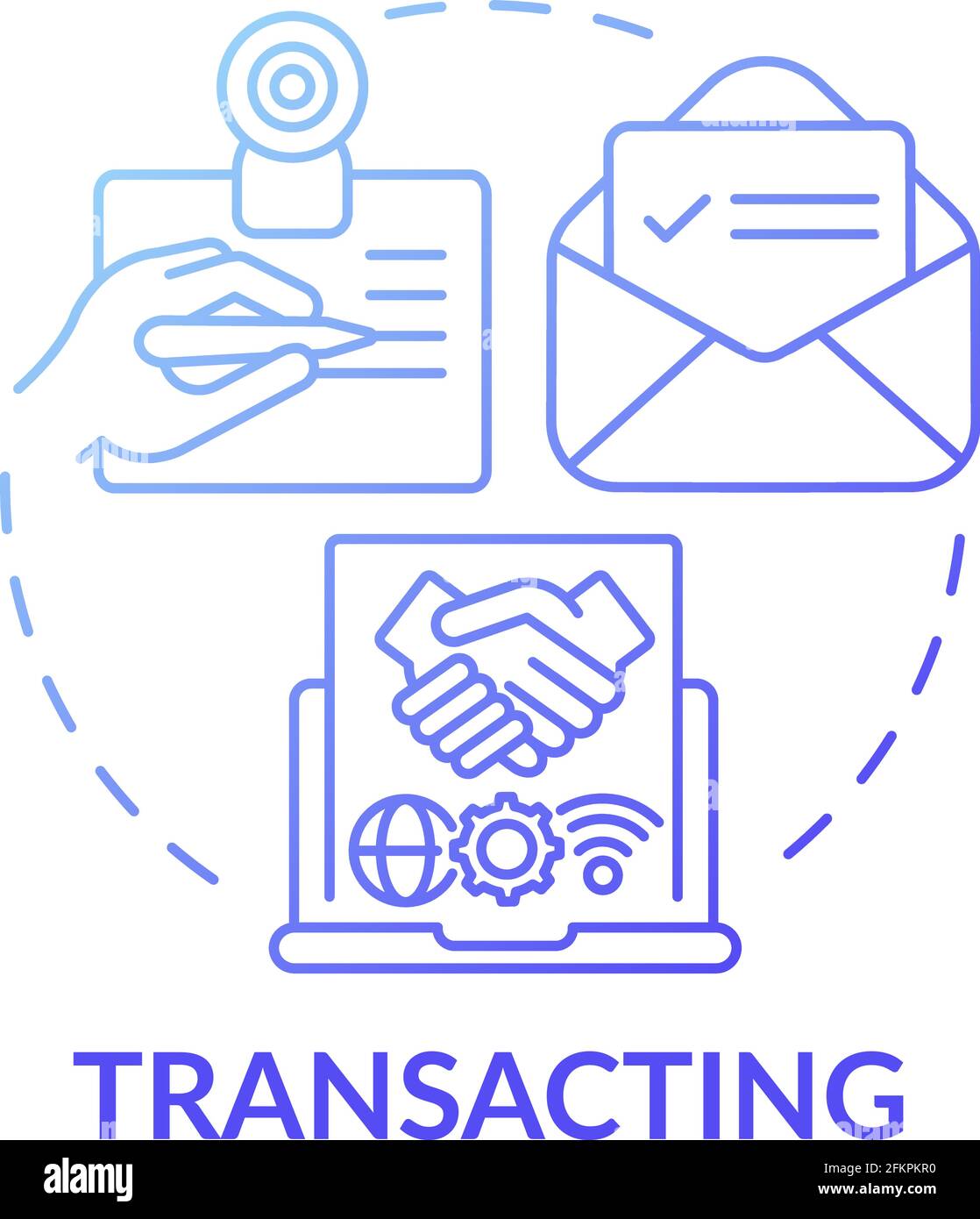 Transacting Stock Vector Images - Alamy