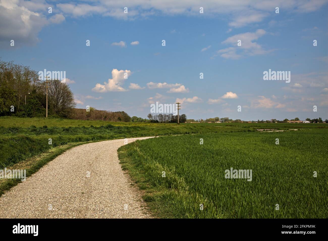 Italian countryside landscape white clouds hi-res stock photography and ...