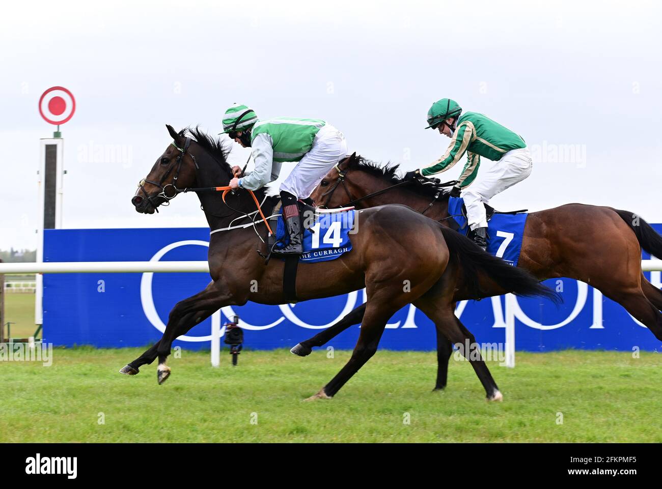 Pretty Rebel and Dean Curran (left) coming home to win the AES Bord Na ...