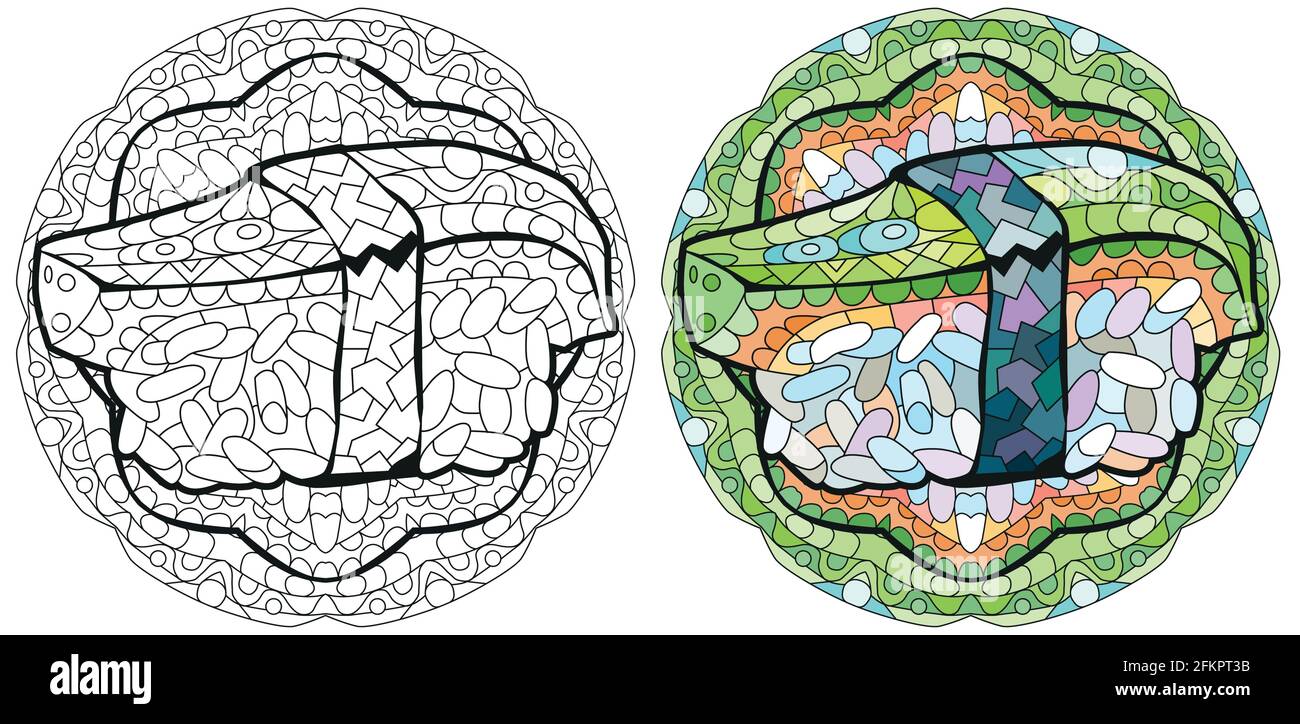 Rice mandala Stock Vector Images - Alamy
