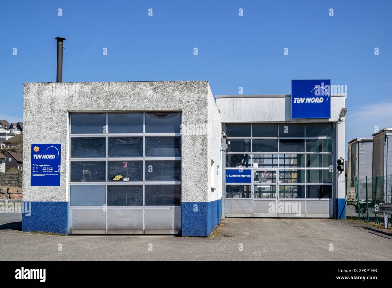 vehicle inspection point of TUV Nord Stock Photo - Alamy