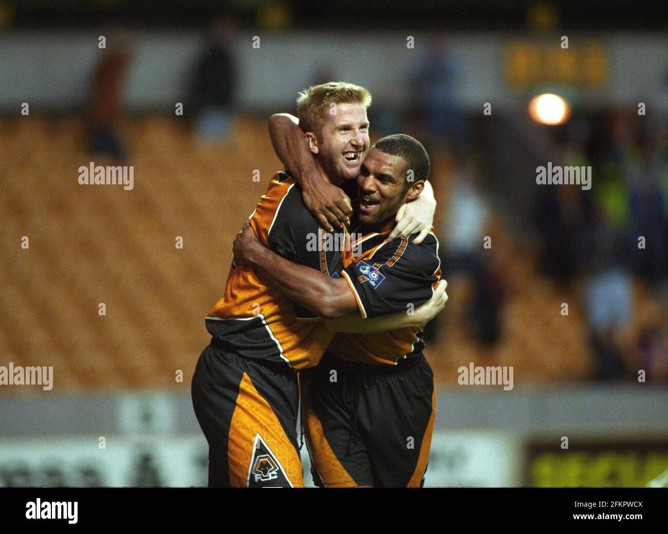 Wolverhampton Wanderers footballers Iwan Roberts and Don Goodman ...