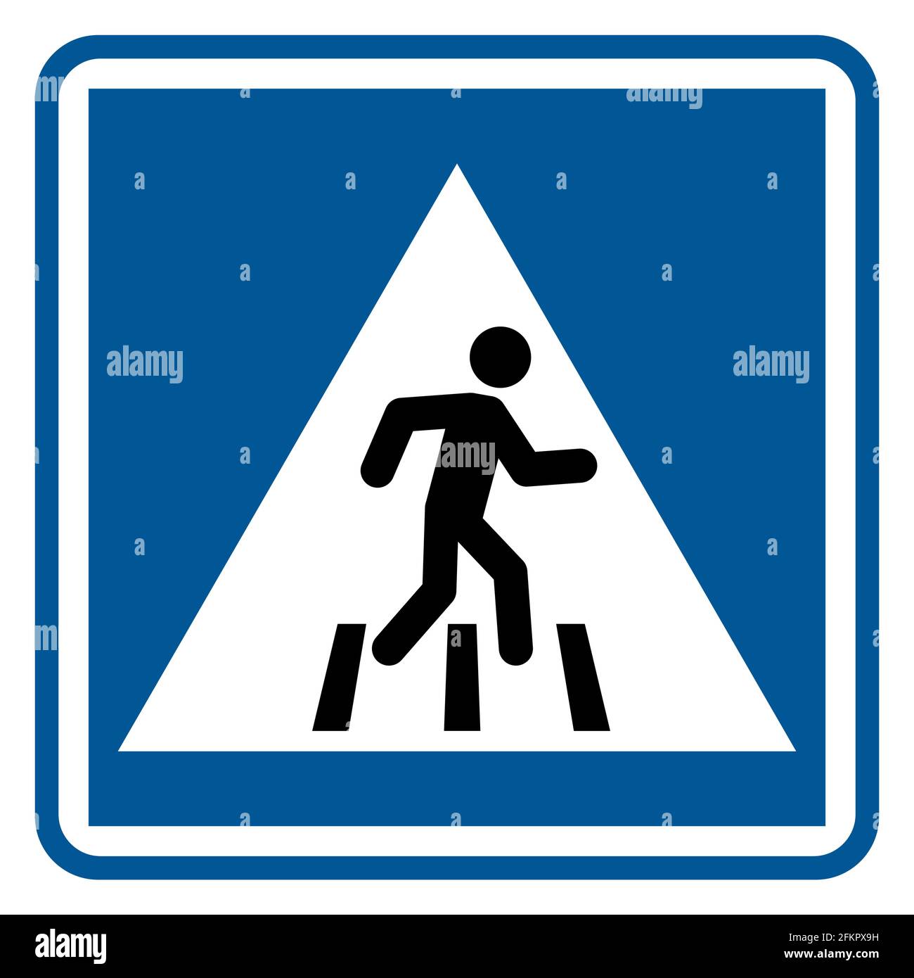No walk icon access for pedestrians prohibition sign, vector ...