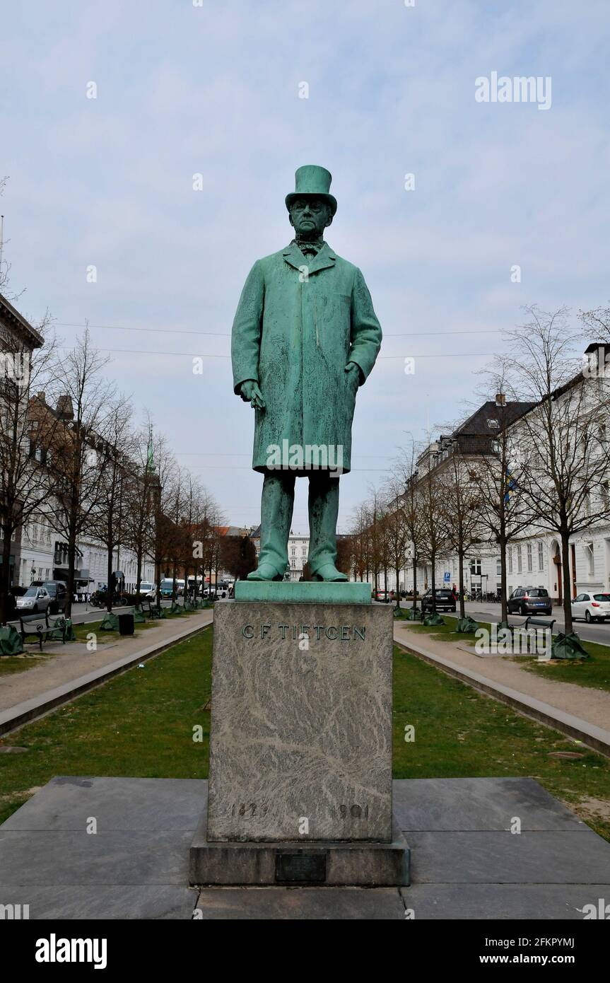 Copenhagen, Denmark. 30 April 2021, Stute of dane C.F.Teigen man ...