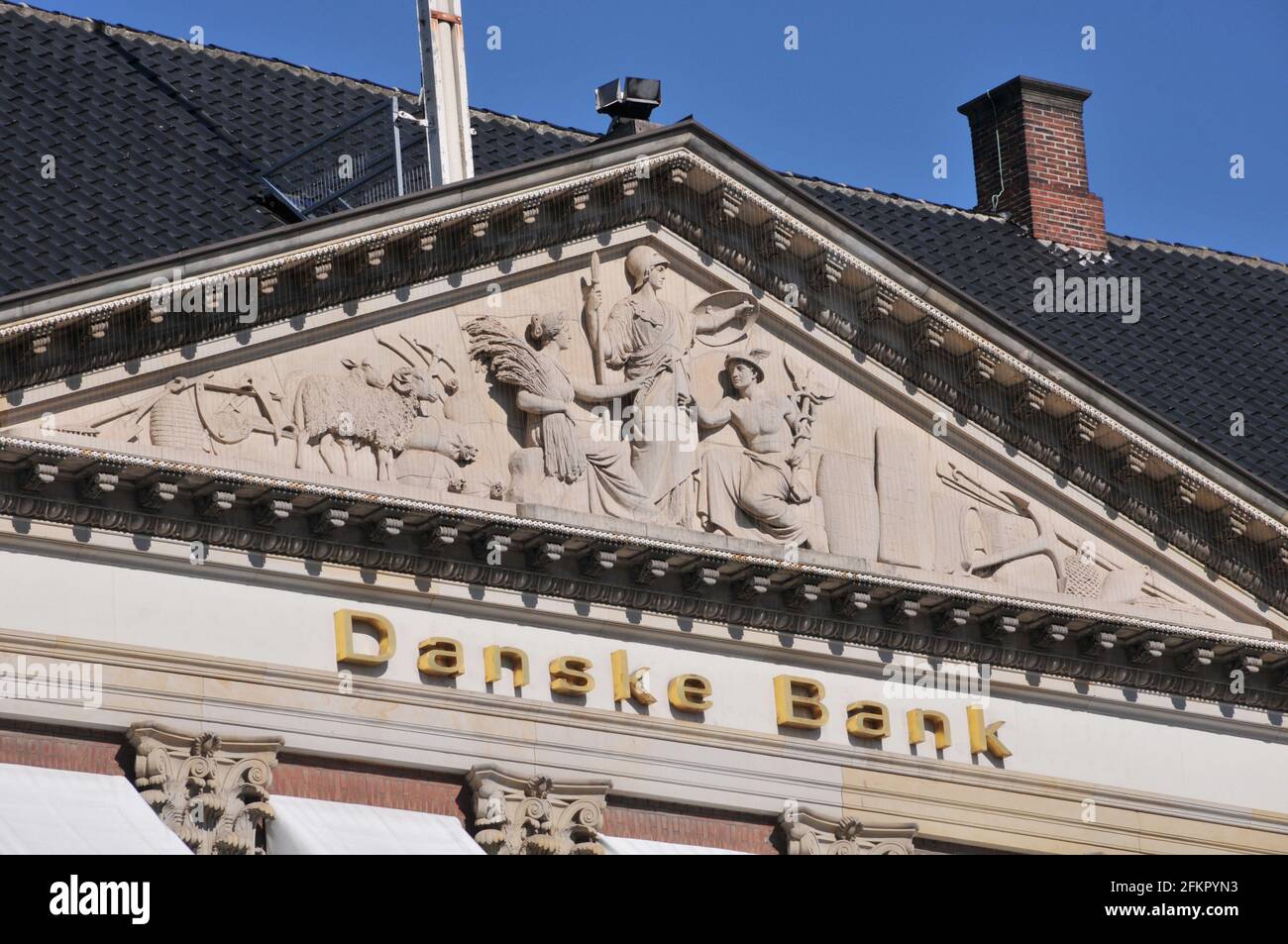 Copenhagen, Denmark. 27 april 2021, Head office of danske bank in ...