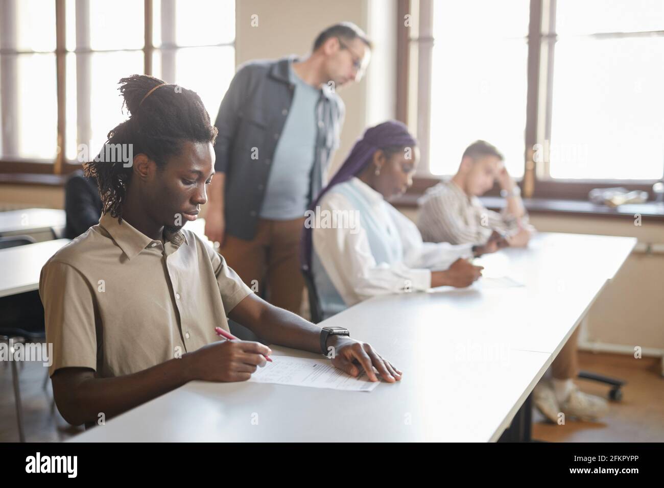 Hs Students Taking Exam