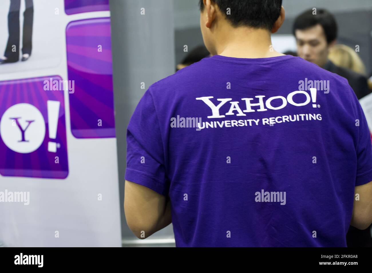 College fair booth hi-res stock photography and images - Alamy