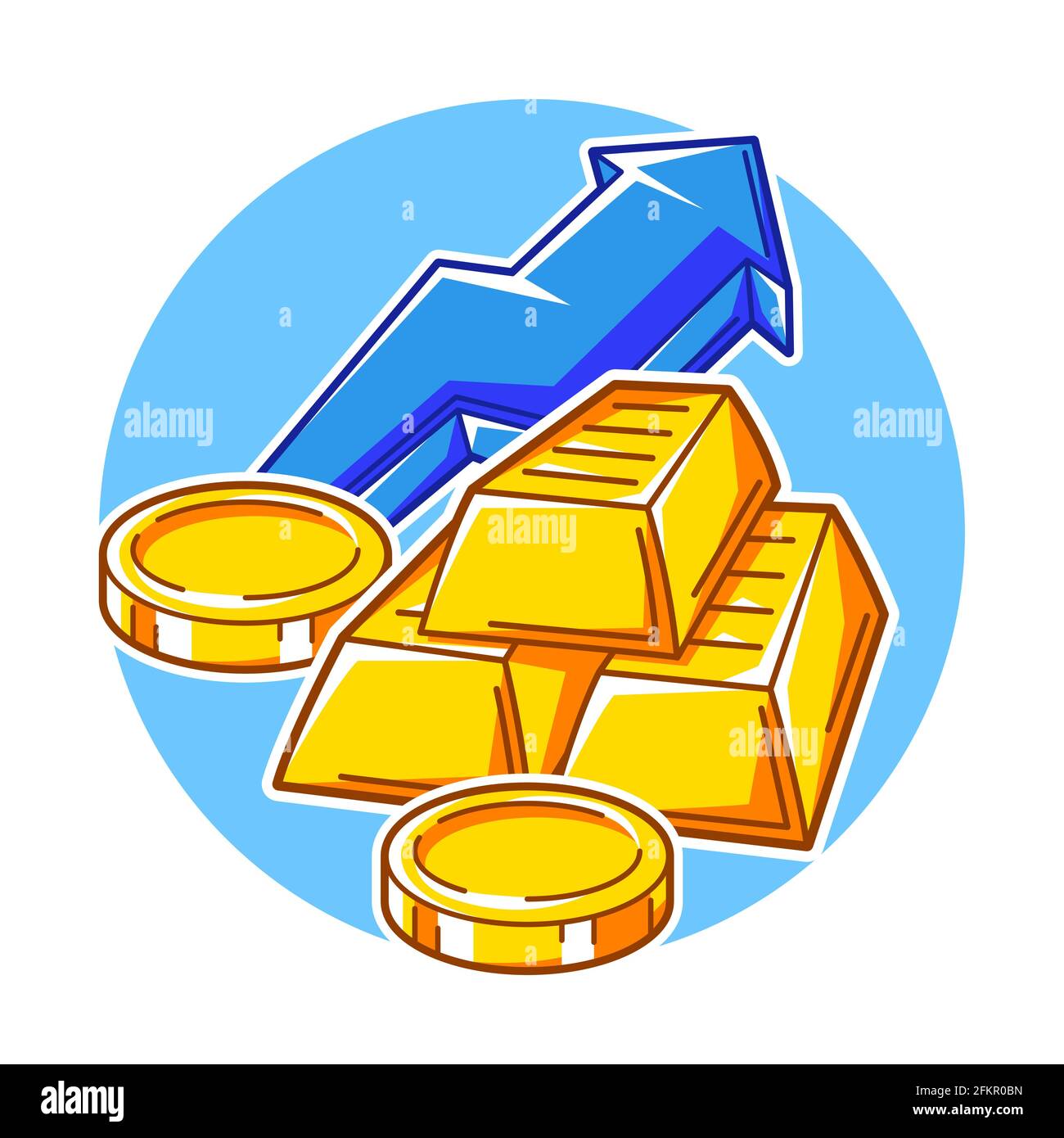 Banking illustration with money items. Business and finance concept ...