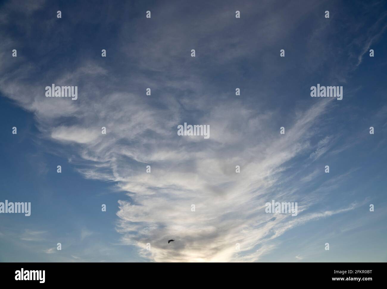 Views of sky and clouds under the Spring sun in Aberystwyth,Ceredigion ...