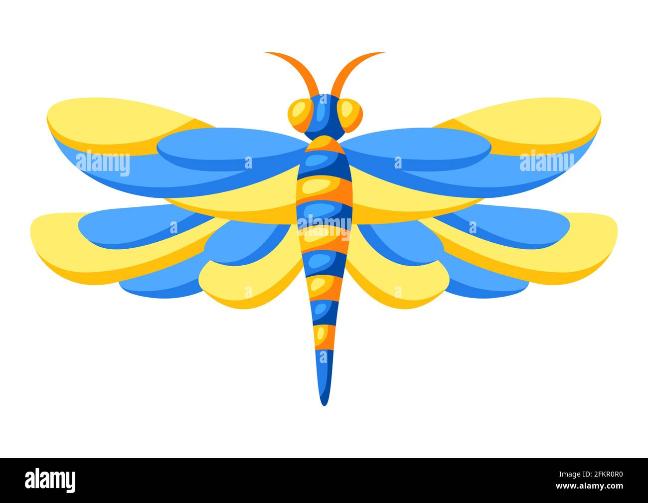 Colorful Dragonfly Clipart