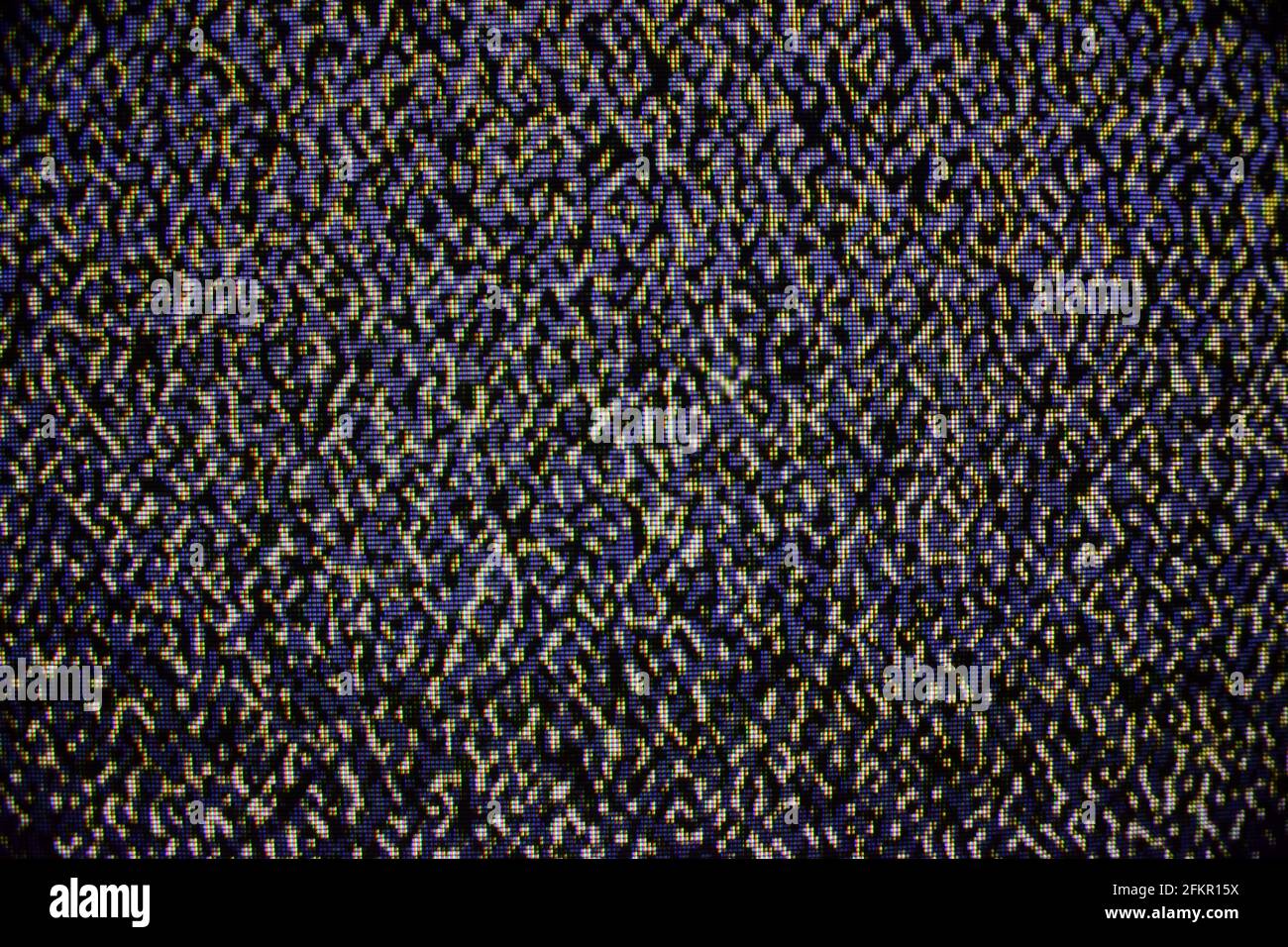 Digital noise on lcd tv screen Stock Photo - Alamy