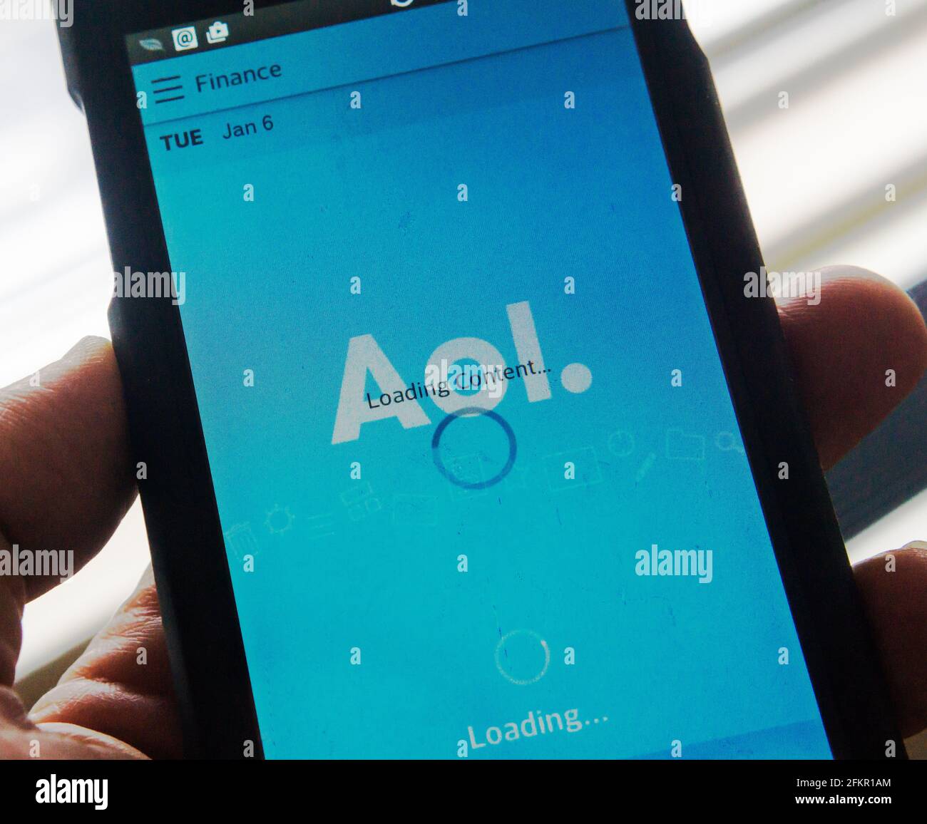 Aol website screen hi-res stock photography and images - Alamy