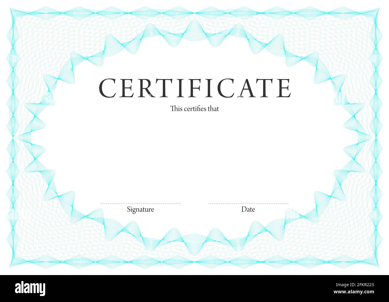 Official white blue certificate hi-res stock photography and images - Alamy