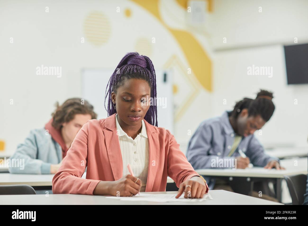 Diverse Group Of Students Studying