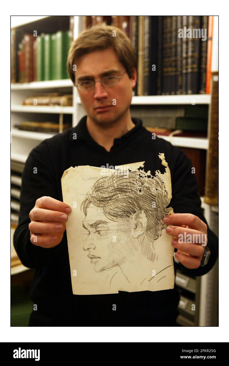 Photographed in the British Library Christopher Fletcher with the ...