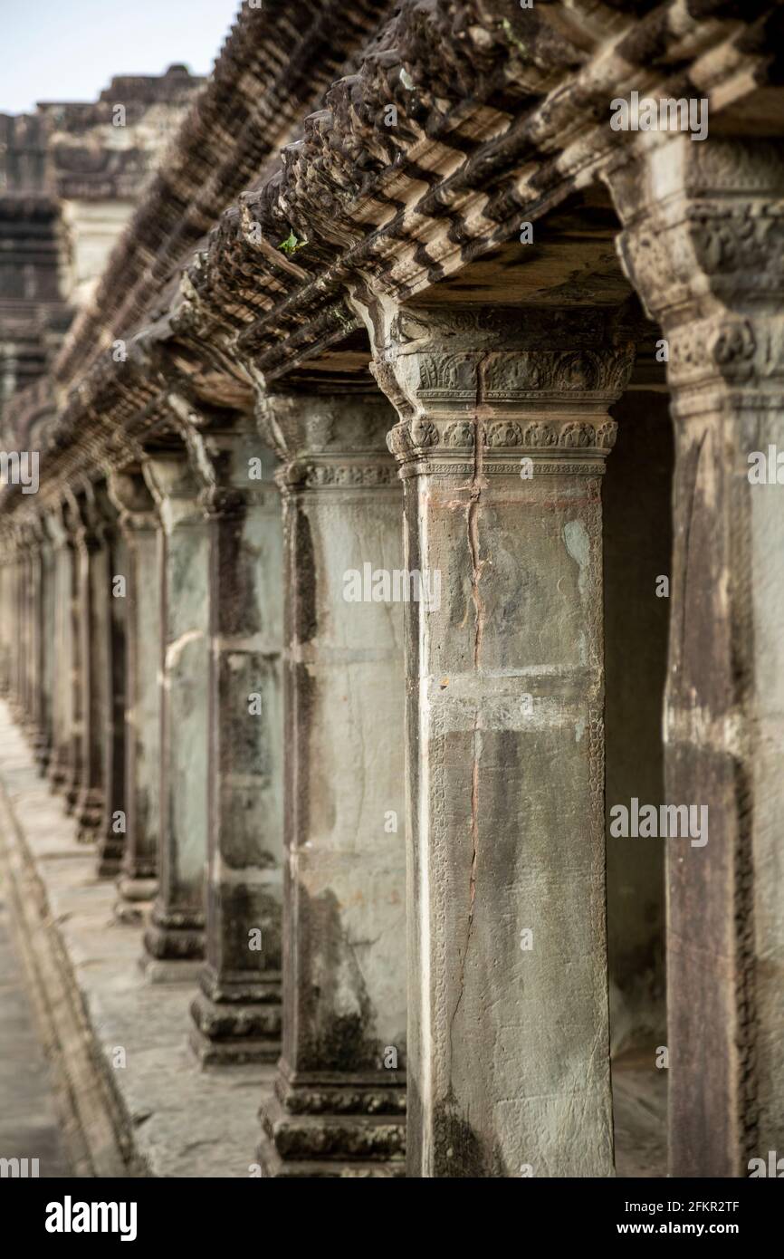 Columns, Angkor Wat, Angkor Archaeological Park, Siem Reap, Cambodia ...