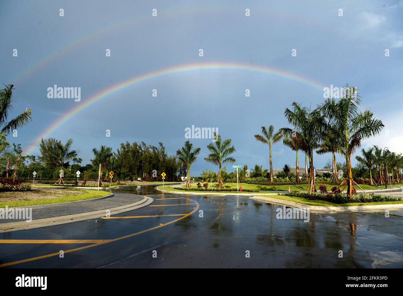 Parkland - FL - 20200517- Rainbows and Sunset After a Thunderstorm A ...