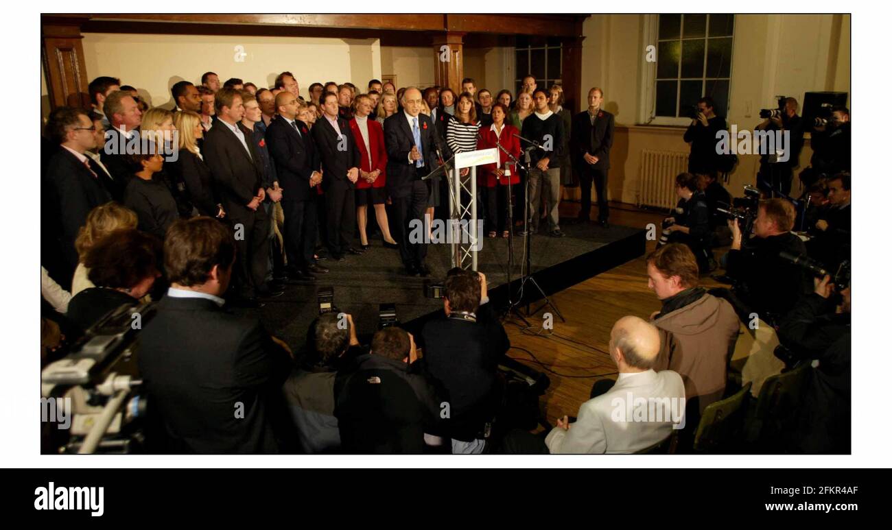 Michael Howard makes his first speech as leader of the Conservative ...