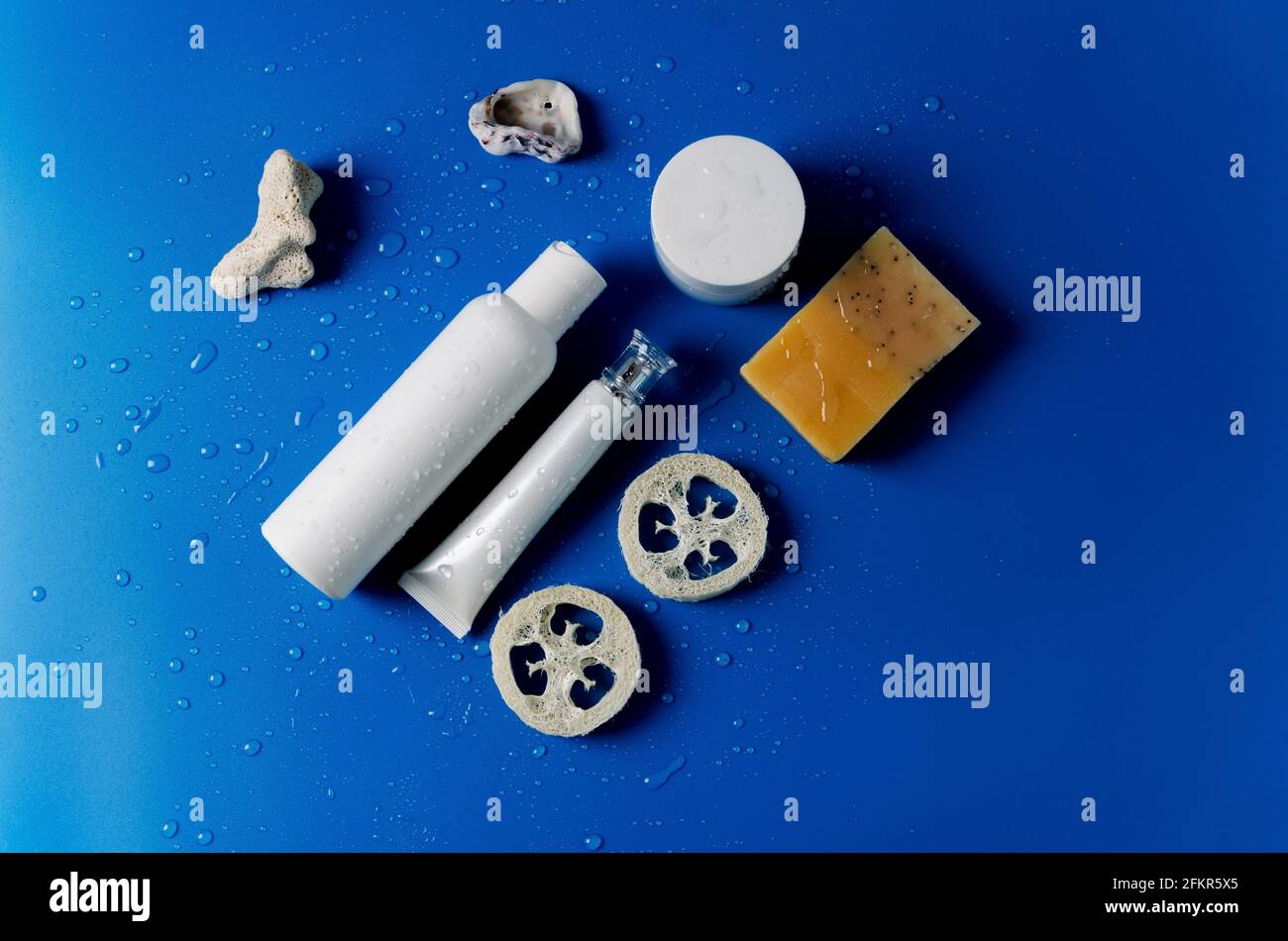 Lotion, mycelium water in a white plastic bottle, tuba for eye care ...