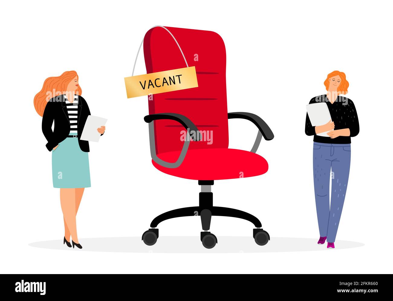 Two people job seeking Stock Vector Images - Alamy