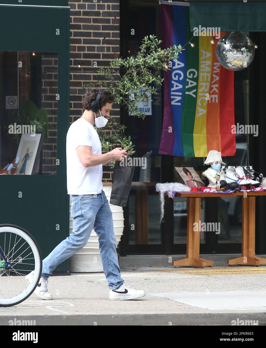 New York - NY - 05/28/2020 - Sebastian Stan (wearing a face mask ...