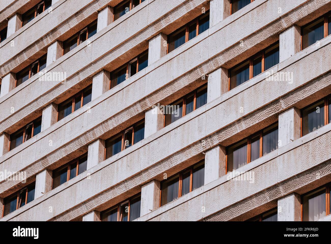 Apartment building with no balconies Stock Photo - Alamy