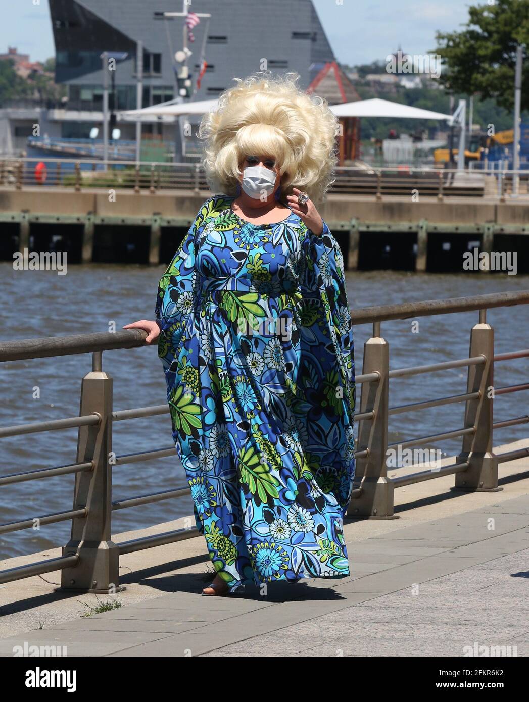 New York - NY - 05/31/2020 - Lady Bunny (aka Jon Ingle) out in Hudson ...