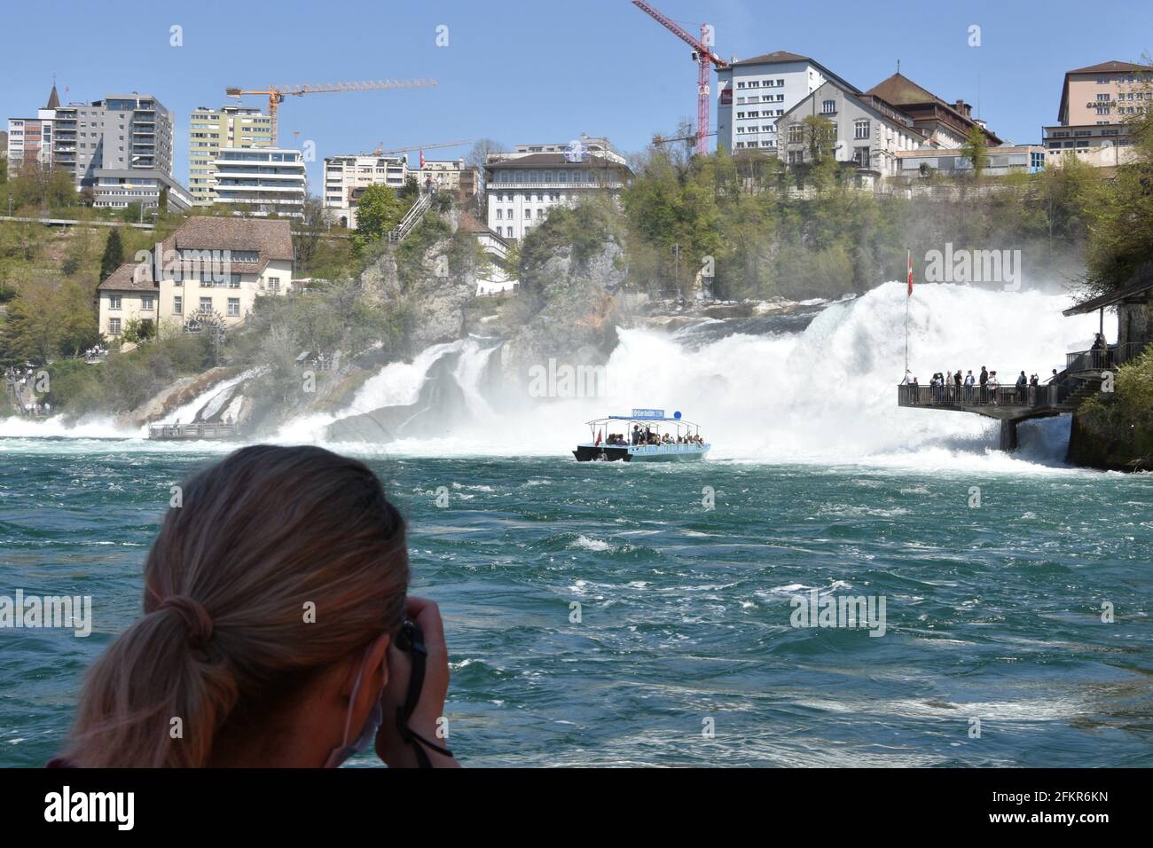Woman splashing water camera hi-res stock photography and images - Alamy
