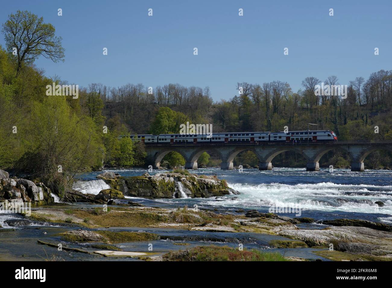 Rhine river near Rhine Falls Stock Photo - Alamy
