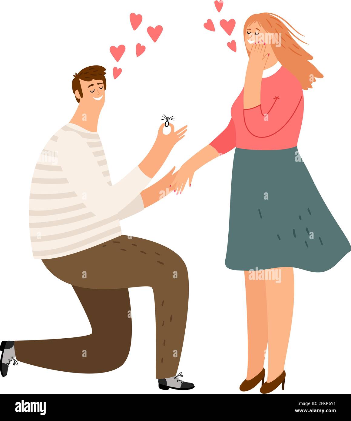 Proposal scene Stock Vector Images - Alamy