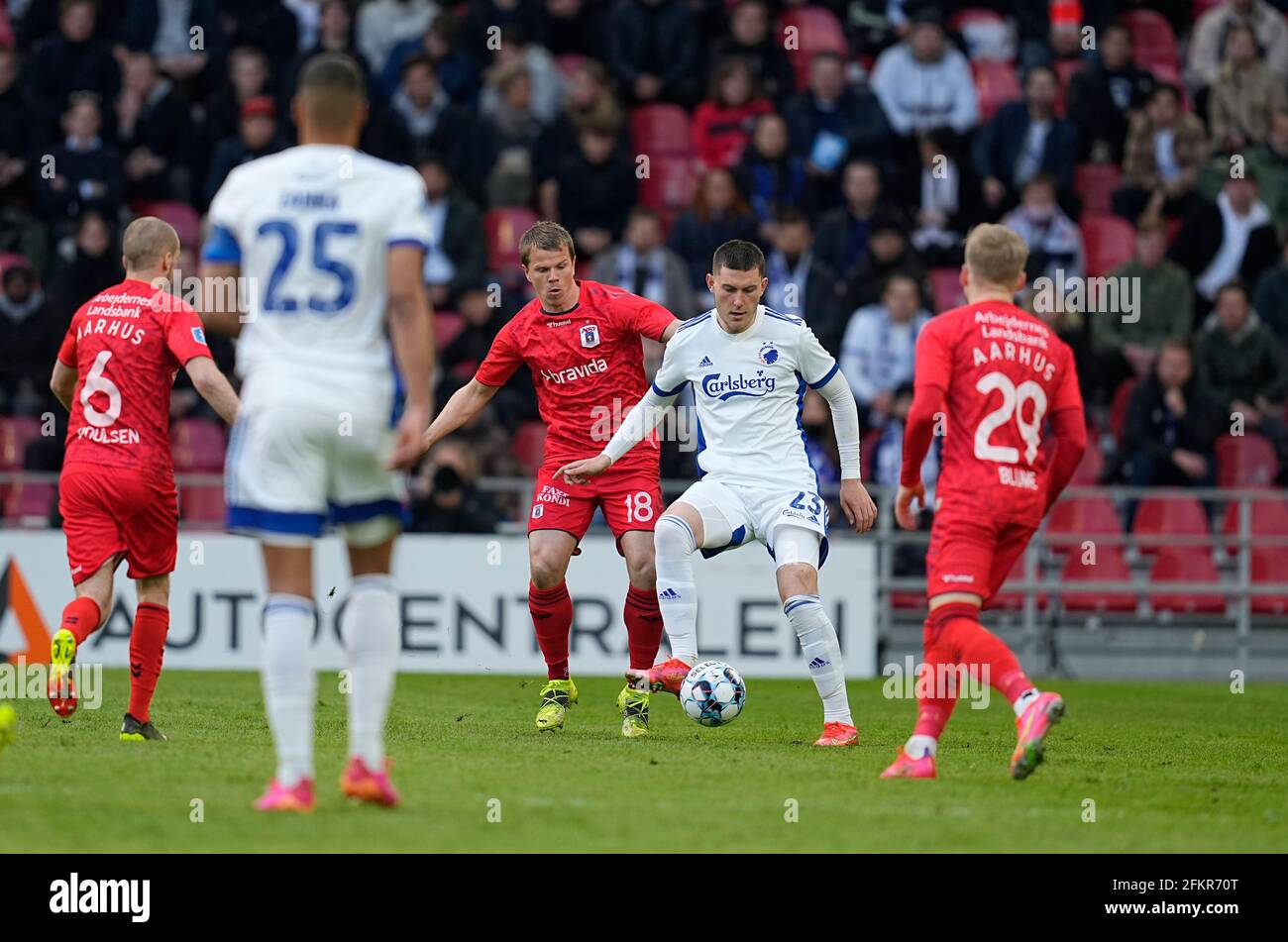 Parken Stadium, Copenhagen, Denmark. 3rd May, 2021. FC Copenhagen's ...