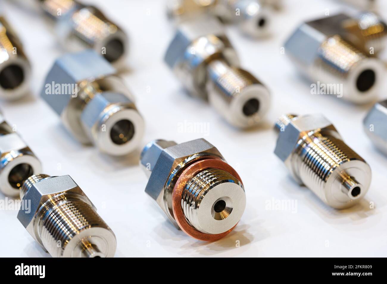 Many types of metal details industrial design background, engineering ...