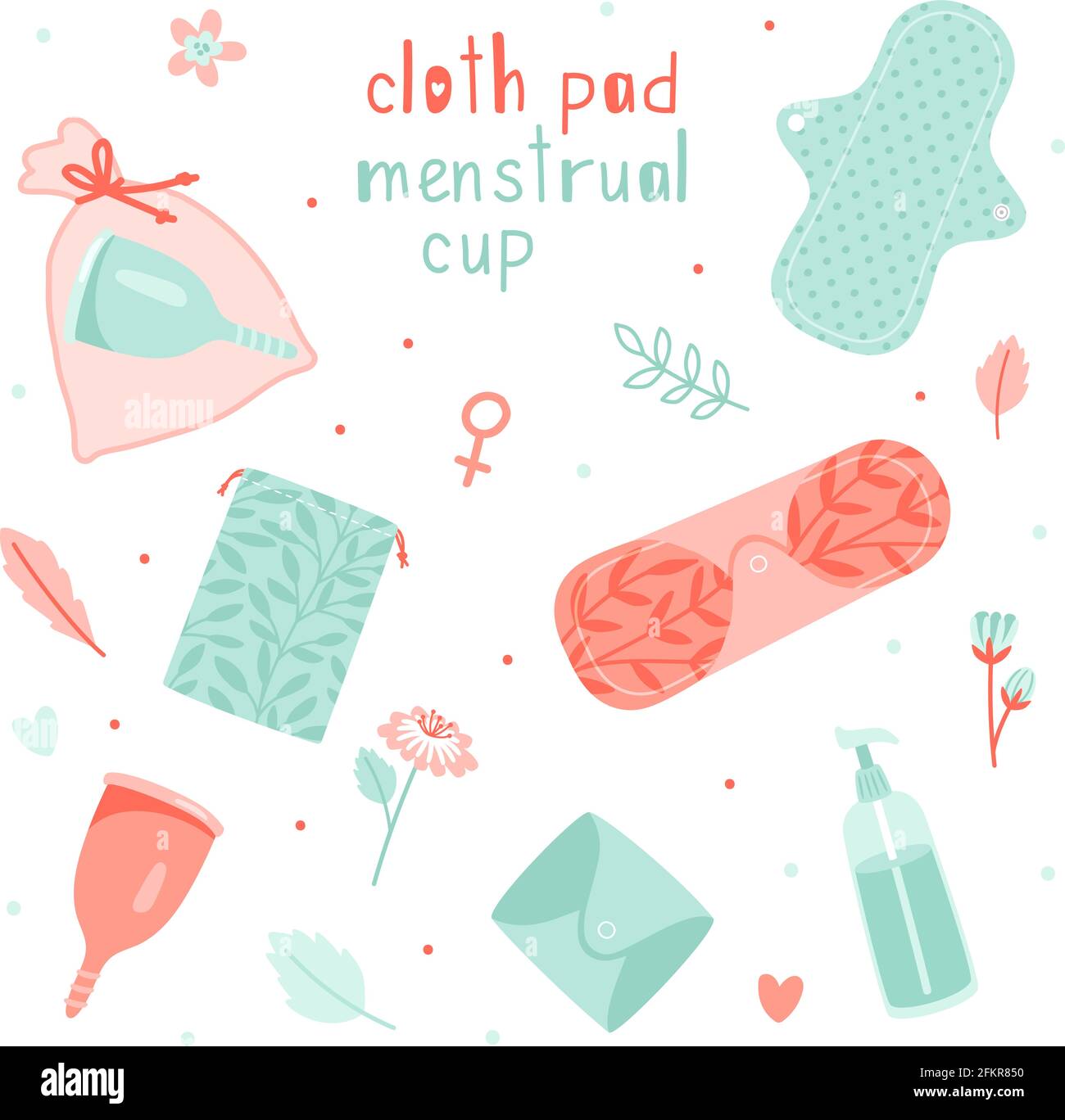 Reusable cloth sanitary Stock Vector Images - Alamy